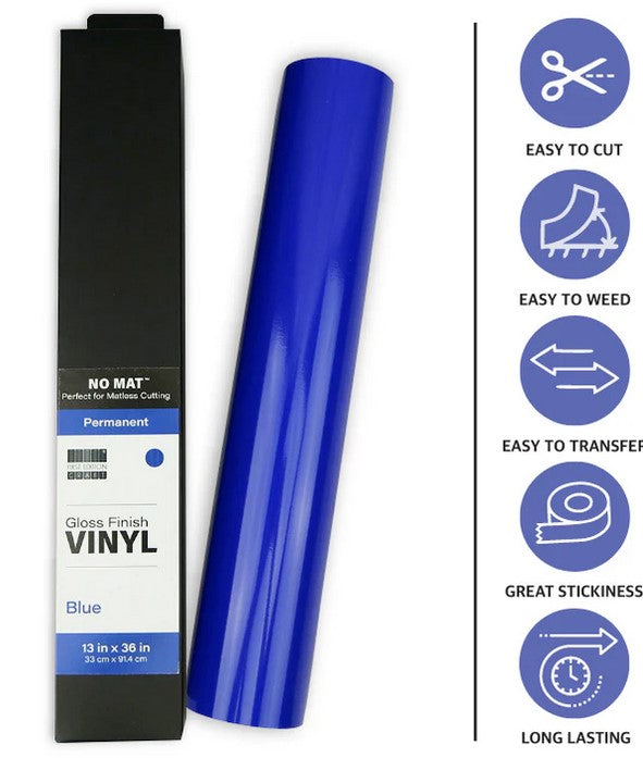 Vinilo adhesivo First Edition Gloss Finish 33x91 cm Blue – CraftersB2B