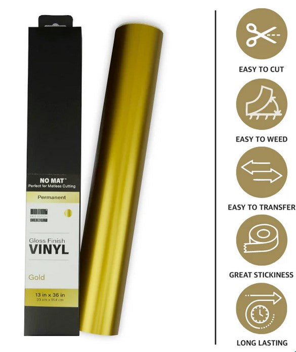 Vinilo adhesivo First Edition Gloss Finish 33x91 cm Gold – CraftersB2B