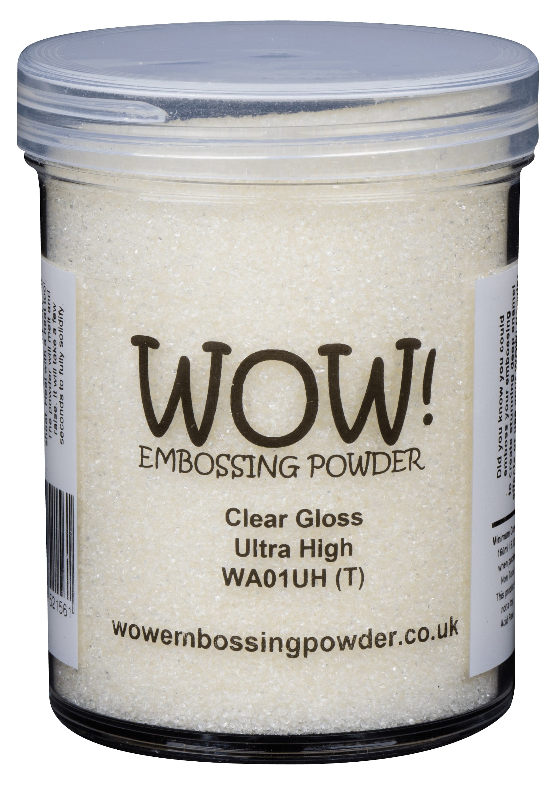 Polvos de embossing Clear Gloss - Ultra High Bote grande – CraftersB2B